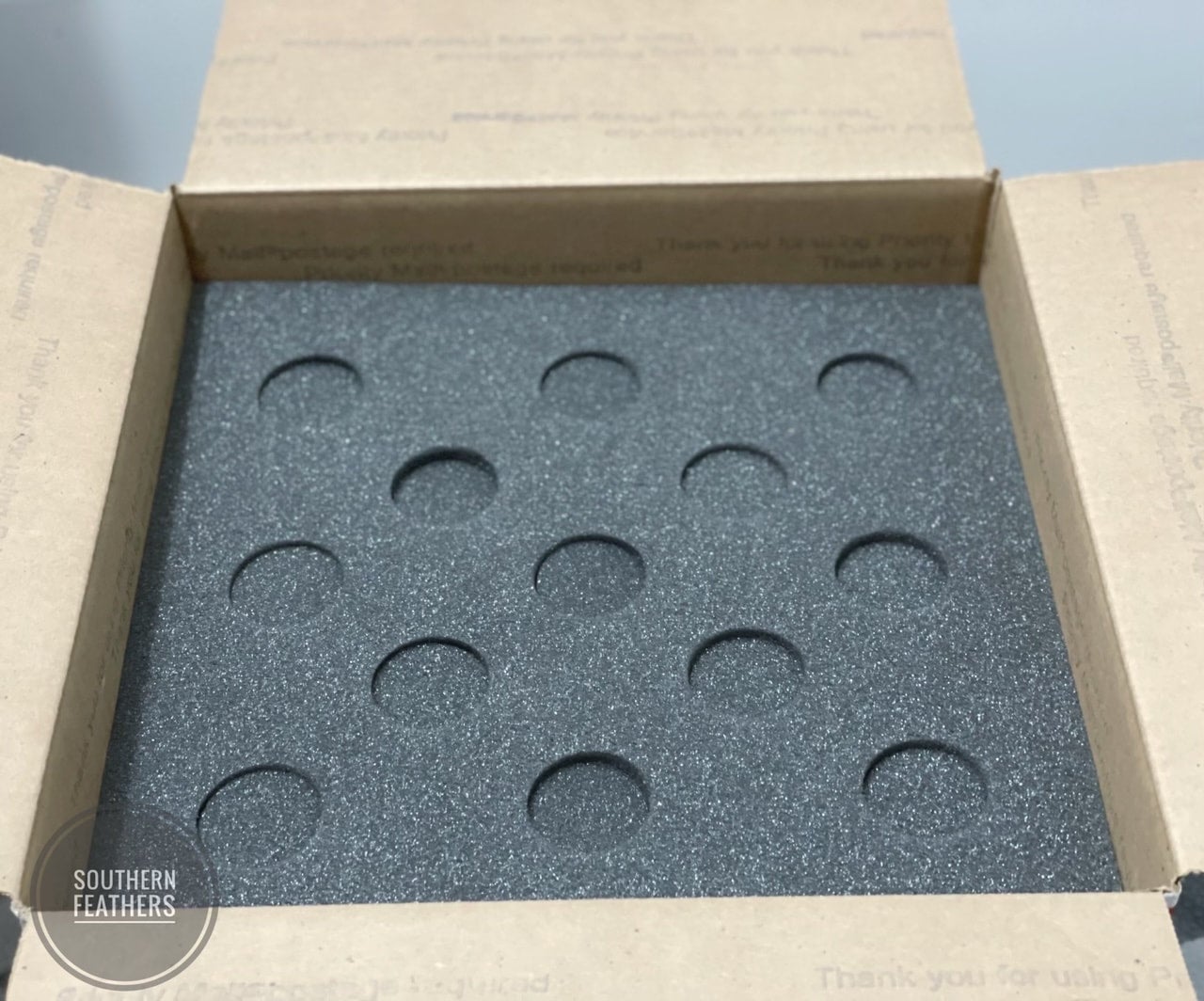 13 Egg foam shipper for the USPS # 7 box and USPS large flat rate box ...