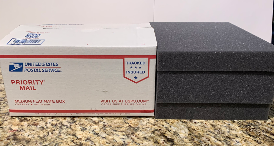 usps small square flat rate box
